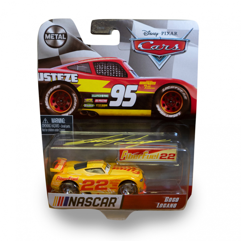 Joey Logano – Signed Disney Pixar Cars NASCAR GoGo Logano Vehicle