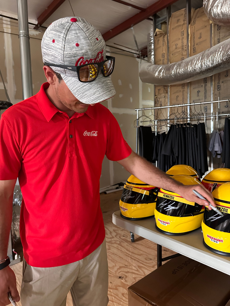 Joey Logano – Tribute to Rick Mears Full-Size Logano Signed Replica Helmet